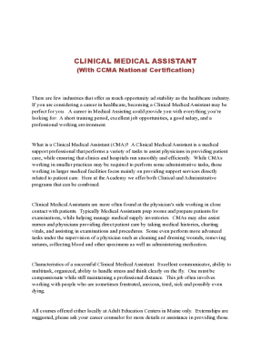 Fillable Online 25 Reasons Why Medical Assistant is a Good Career ...