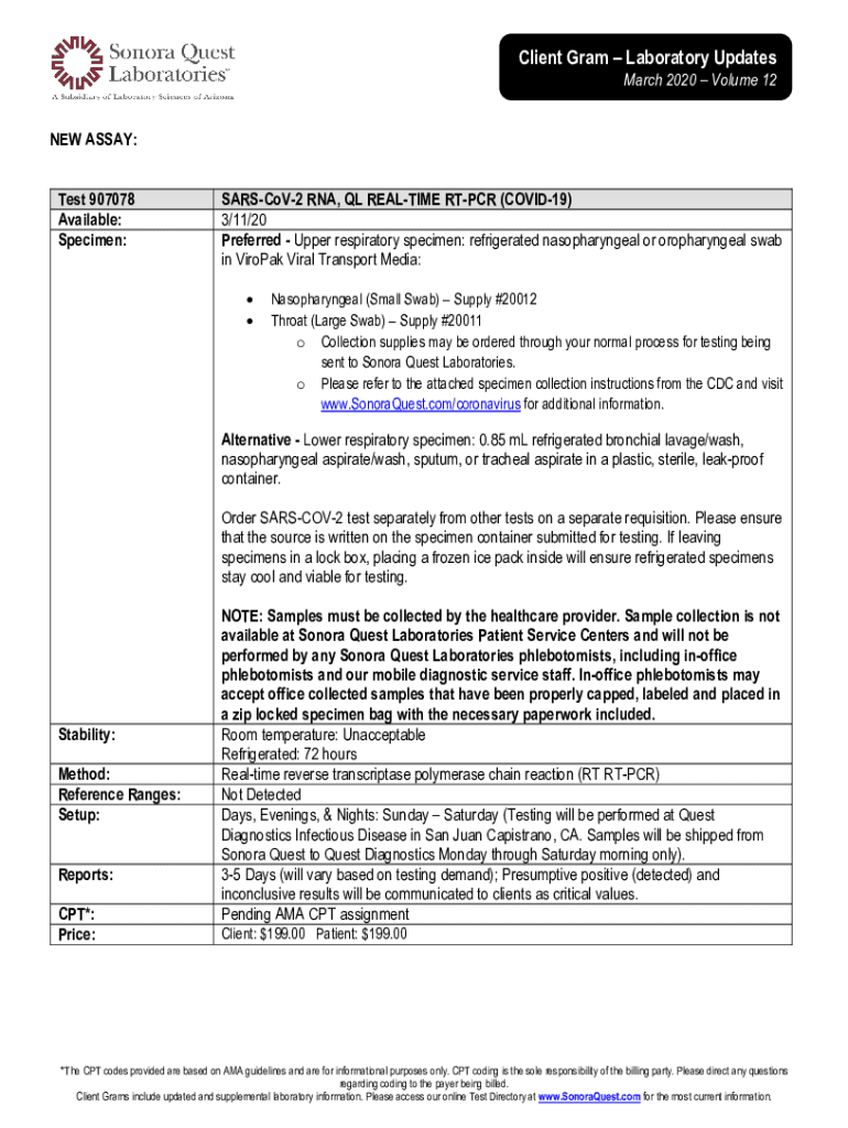 Fillable Online Diagnosis of SARS-Cov-2 Infection by RT-PCR Using ...