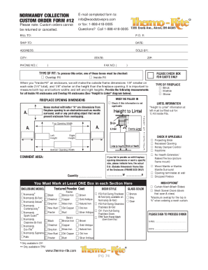 Fillable Online MOD-Thermo-Rite-Order-Form-12.pdf Fax Email Print - pdfFiller