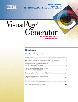 Fillable Online VisualAge Generator Templates Version 4.0 Fax Email ...