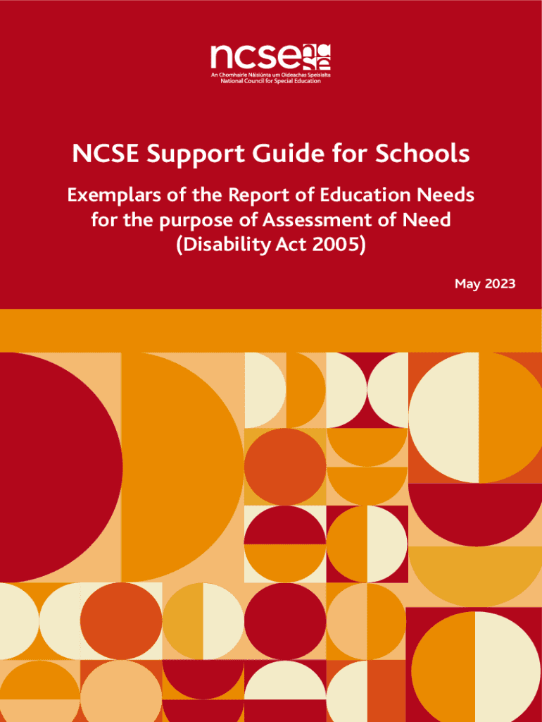 Fillable Online NCSE Support Guide for Schools Fax Email Print - pdfFiller