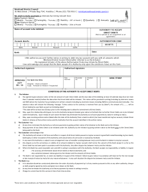 Fillable Online DDA form - 1-pager - 10 day rule - Invoice - Westland ...