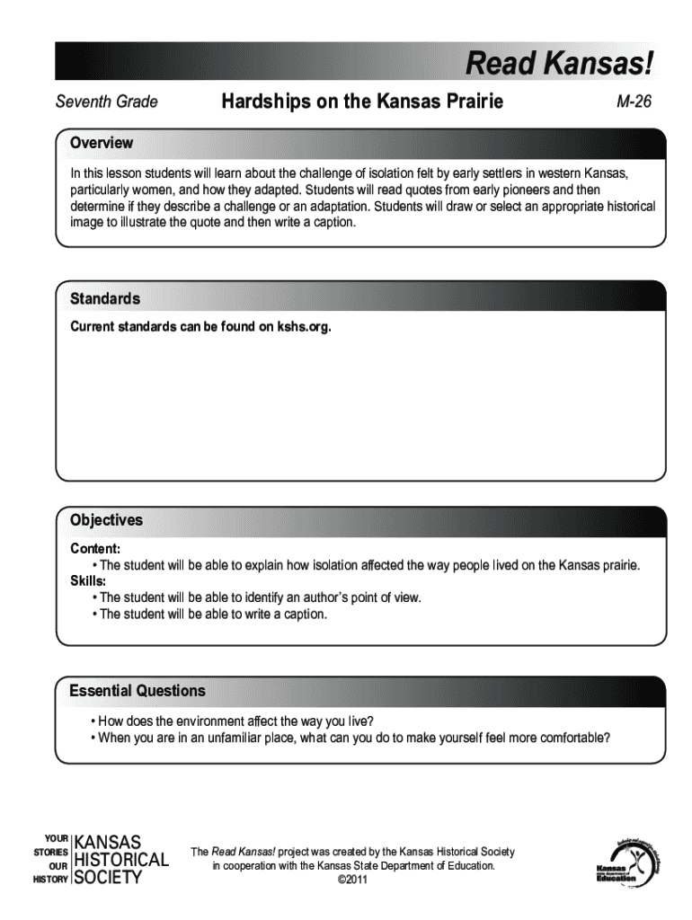Fillable Online Early Kansas SettlementFact Sheet Fax Email Print ...