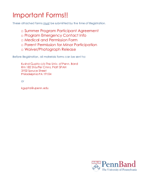 Fillable Online These attached forms must be submitted by the time of ...