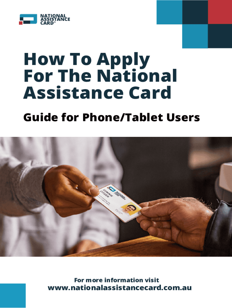 Fillable Online Quick Start Guide For The National Assistance Card Fax ...