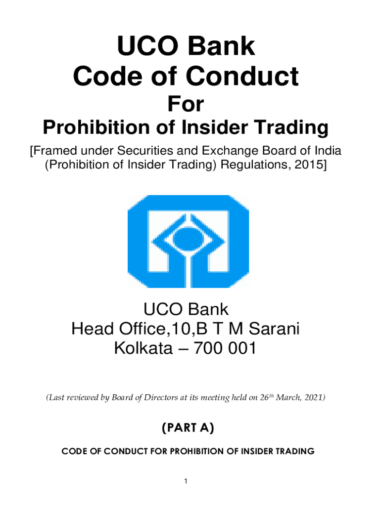 Fillable Online Code-of-Conduct-for-Prohibition-of-Insider-Trading. ... Fax Email Print - pdfFiller