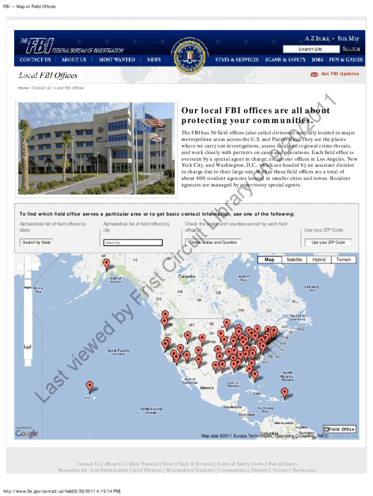 Fillable Online Alphabetical List of Field Offices Fax Email Print ...