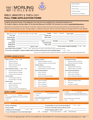 Fillable Online Complete all required sections of this Application Form and ... Fax Email Print ...