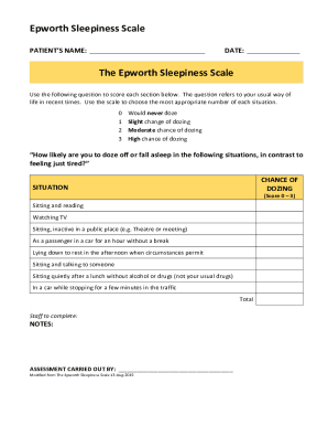 Fillable Online A New Method for Measuring Daytime Sleepiness: The ...