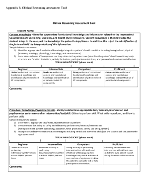 Fillable Online The Clinical Reasoning Assessment Tool for Learning ...