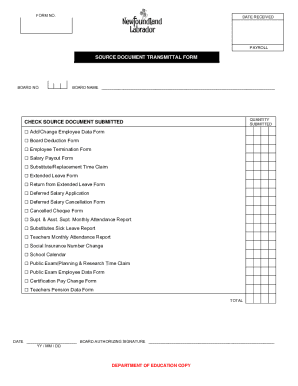 Fillable Online source document transmittal form Fax Email Print ...