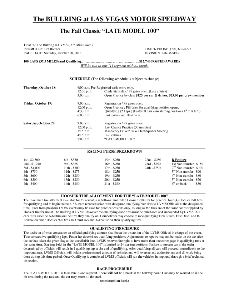 Fillable Online The Fall Classic 602 Modified 100 Fax Email Print ...