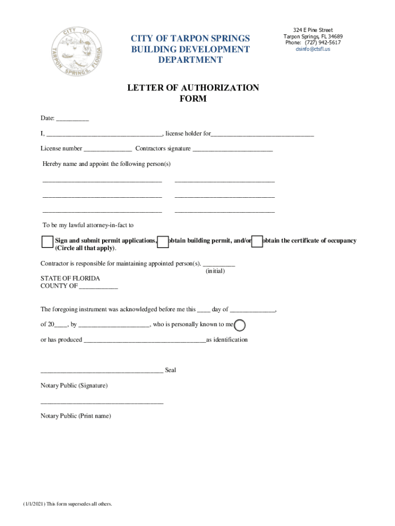 Fillable Online LETTER OF AUTHORIZATION FORM ... Fax Email Print ...