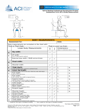 Fillable Online Spinal seating professional development project ...