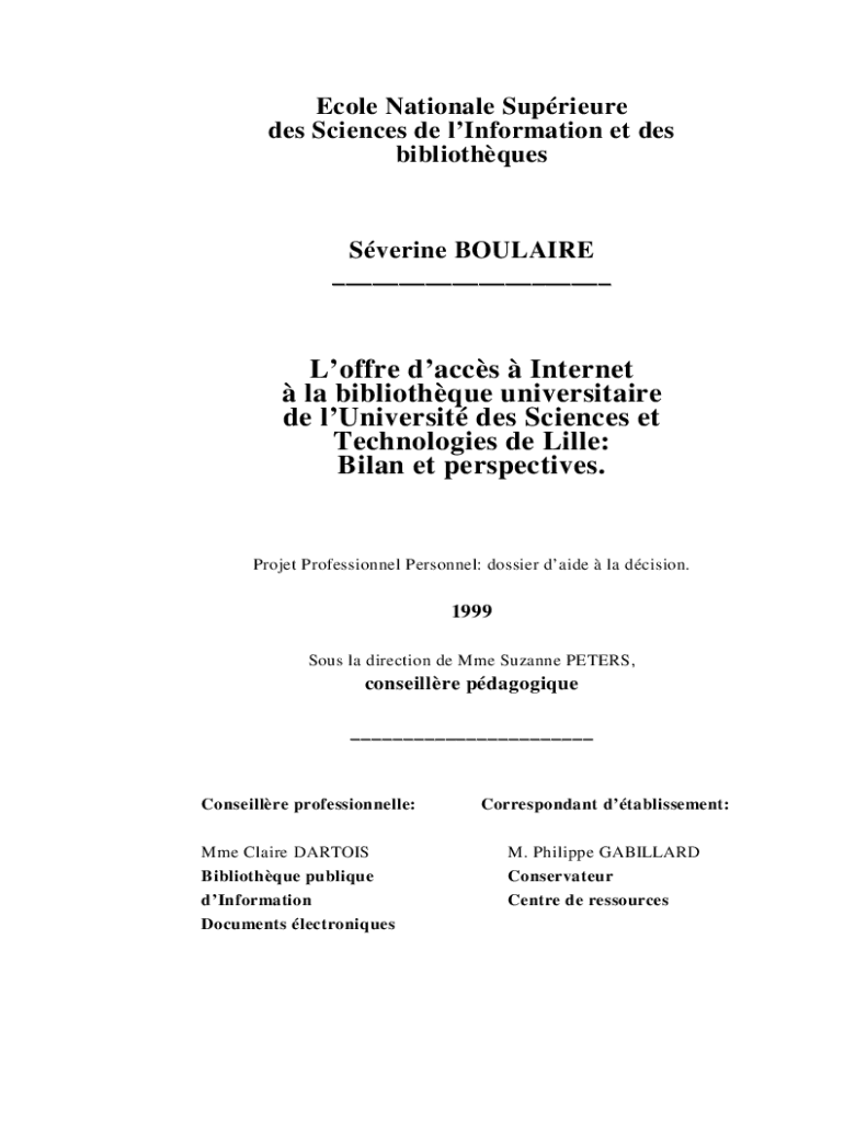 Remplissable En Ligne Bibliothque de Sciences de l'Education et de la ...