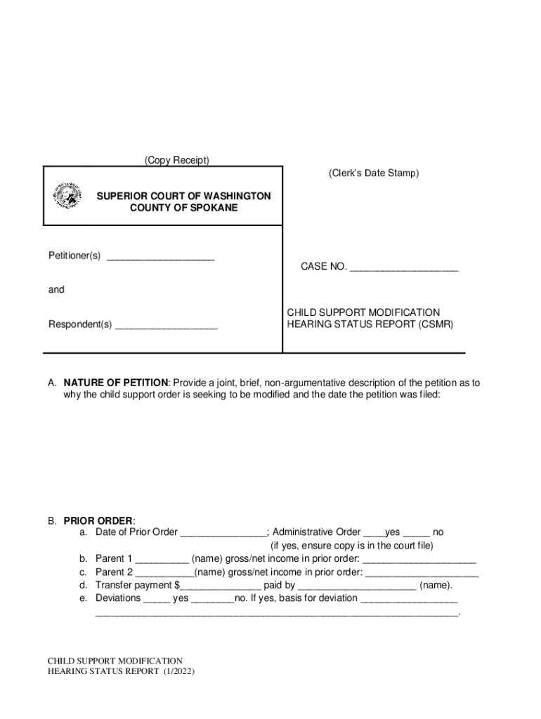 Fillable Online Court Forms - Petition to Modify Child Support Fax ...