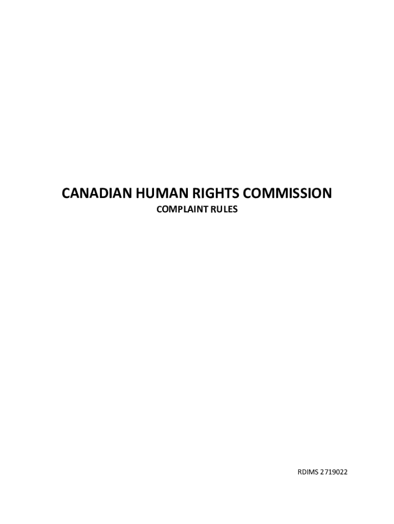 Fillable Online Guide to your rights and responsibilities under the ...