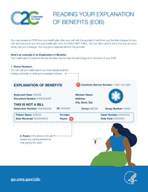 Fillable Online READING YOUR EXPLANATION OF BENEFITS (EOB). READING ...
