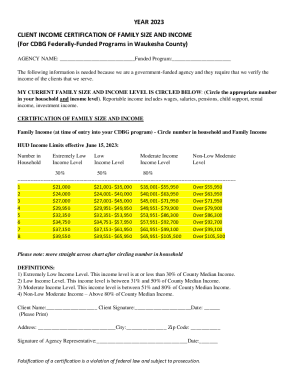 Fillable Online Client Income Certification Form Fax Email Print - pdfFiller