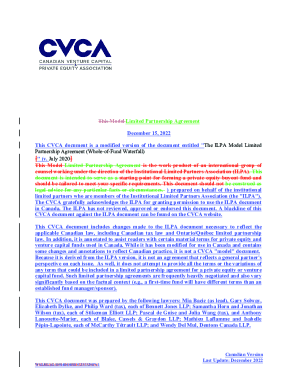 Fillable Online ILPA-Model-LPA-Term-Sheet-WOF-Version.pdf Fax Email ...