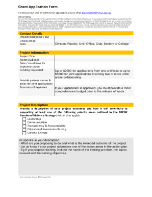 Fillable Online Gendered Violence Grant Application Form. Gendered Violence Grant Application ...