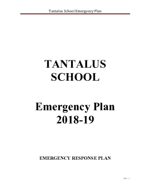 Fillable Online Sample School Emergency Plan Fax Email Print - pdfFiller