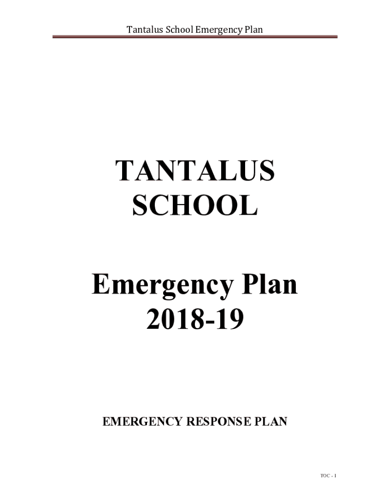 Fillable Online Sample School Emergency Plan Fax Email Print - pdfFiller