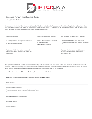 Fillable Online relevant-person-application-form-interdata-safe7102021160445 Fax Email Print ...