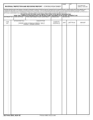 Fillable Online DD Form 250c Material Inspection and Receiving ...
