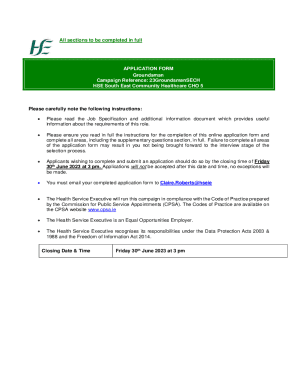 Fillable Online 53 Hse, Cho Area 5 Health Wellbeing Division Jobs ...