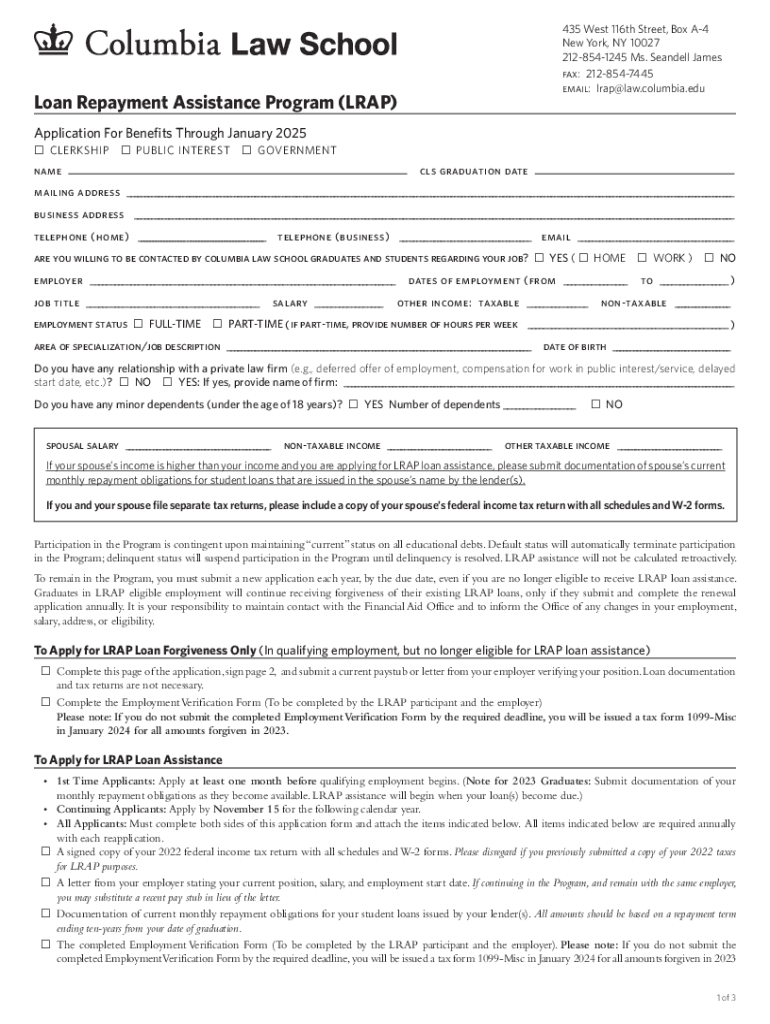 Fillable Online 57386-LRAP Benefits Application Form-2024.indd Fax ...