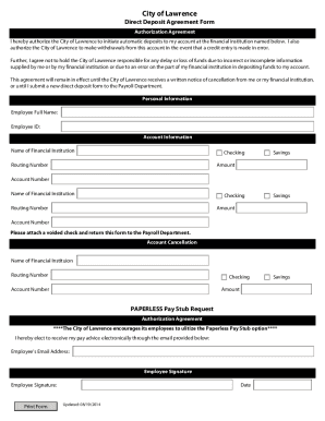 Fillable Online Free fillable Direct Deposit Authorization Form ...