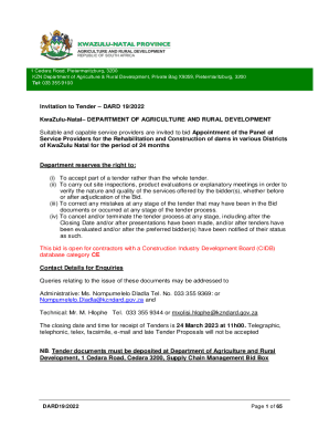 Fillable Online KwaZulu-Natal Department: Agriculture and Rural ... Fax ...