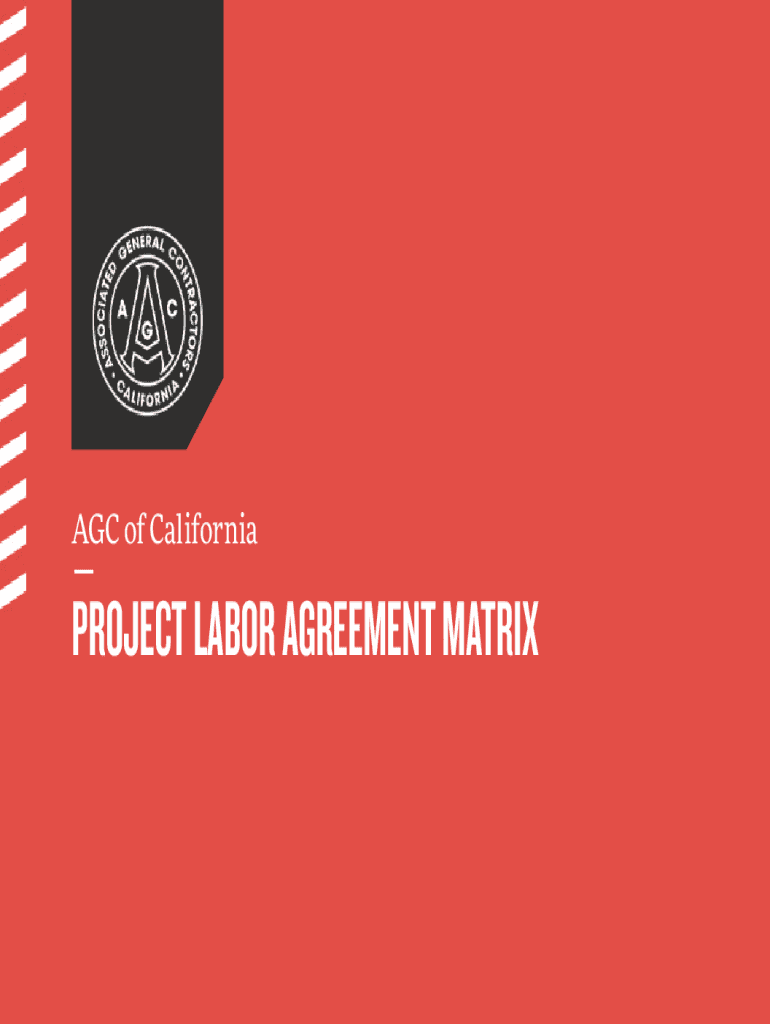 Fillable Online AGC/ABC MASTER LABOR AGREEMENT FORMAT Fax Email Print - pdfFiller