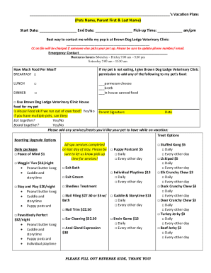 Fillable Online s Vacation Plans Fax Email Print - pdfFiller