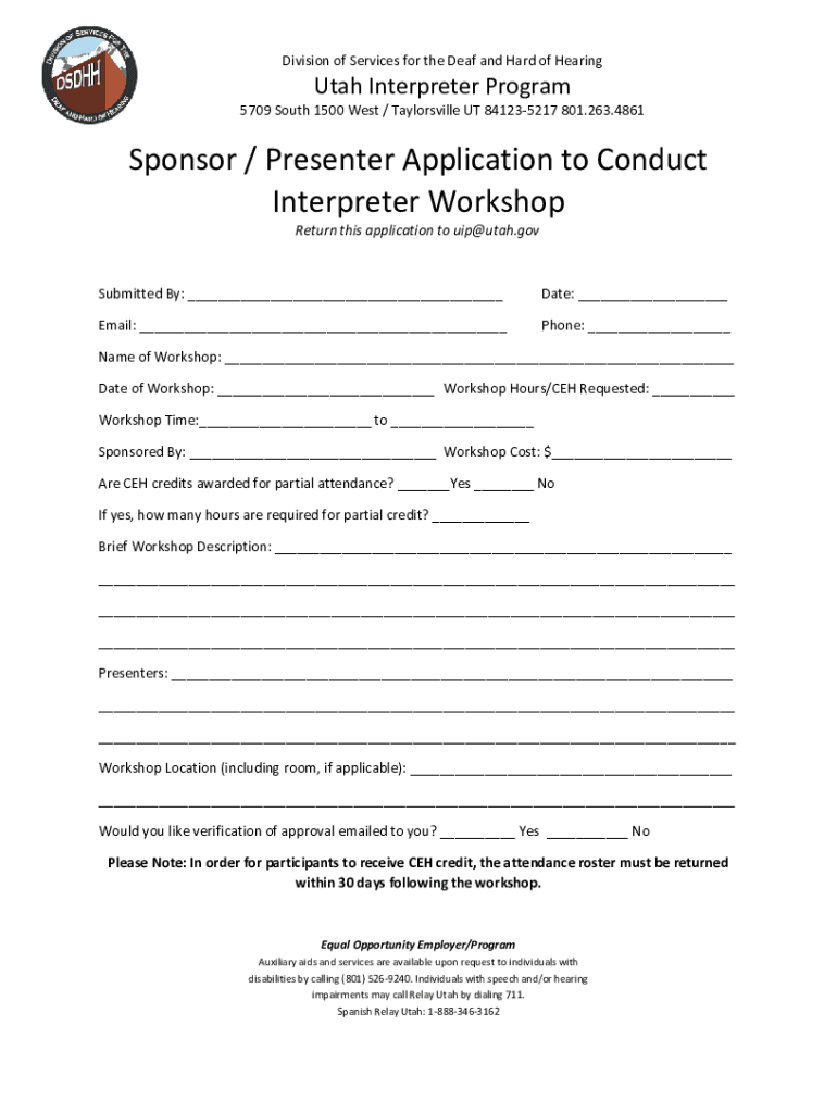 Fillable Online jobs utah Deaf and Hard of Hearing - Workforce Services - Utah.gov Fax Email ...