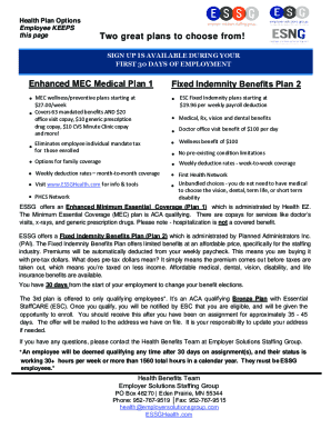 Fillable Online Two great plans to choose from! Enhanced MEC Medical ...