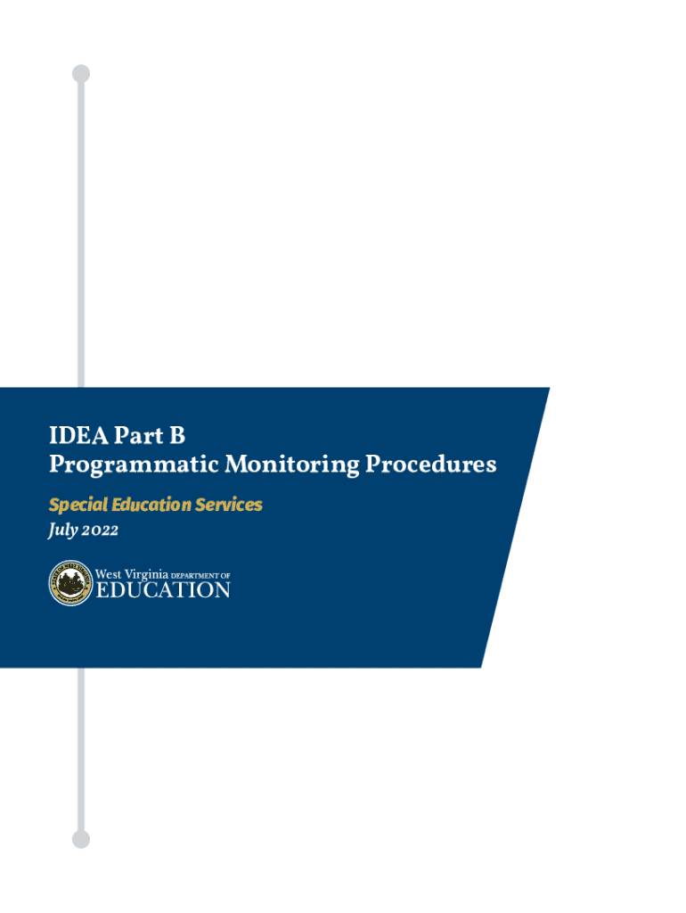 Fillable Online IDEA Part B Programmatic Monitoring Procedures Fax ...