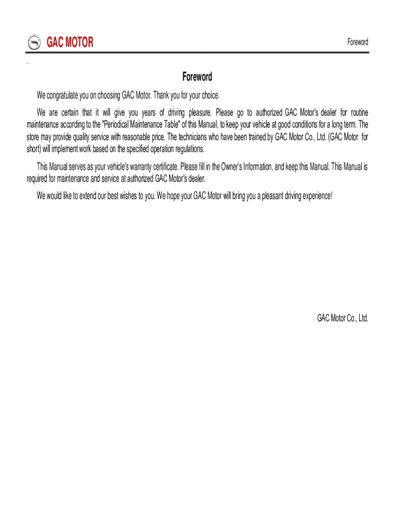 Fillable Online GAC MOTOR - Which choice would you make for you and ... Fax Email Print - pdfFiller