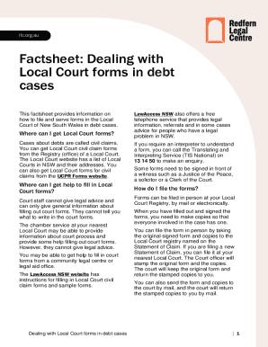 Fillable Online rlc org Have you received a Statement of Claim - Fact ...