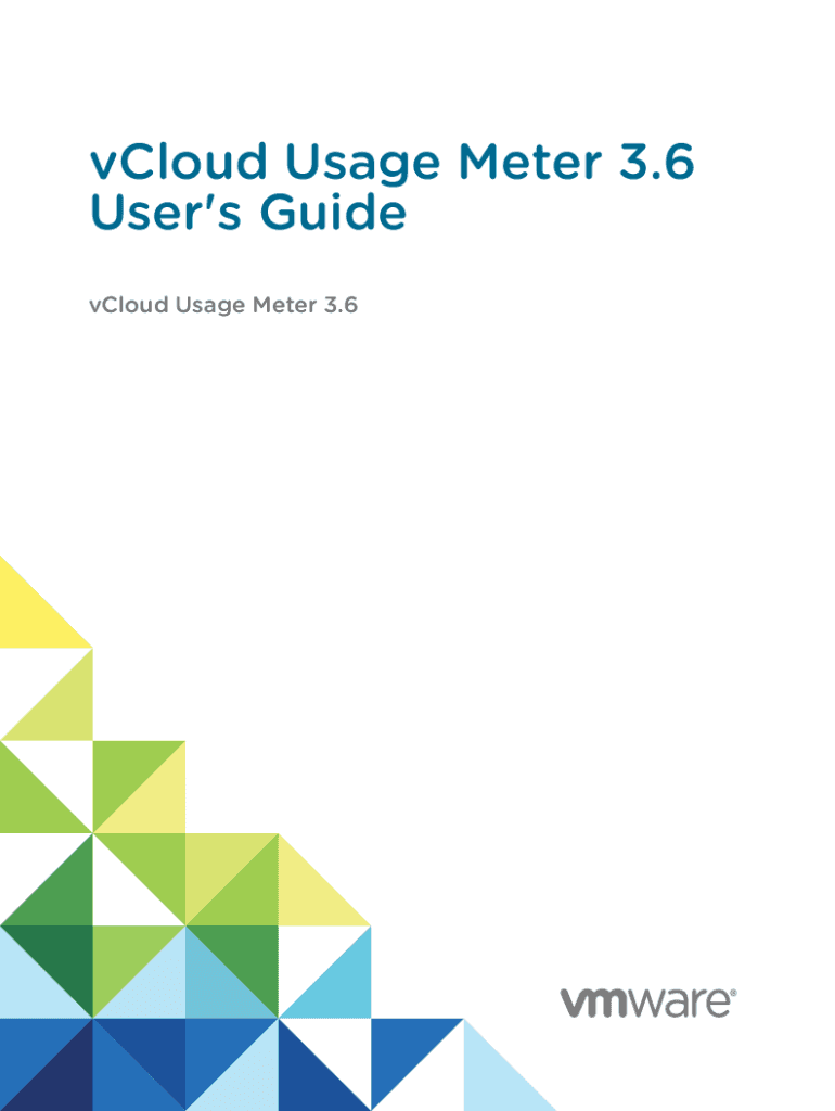 Fillable Online vCloud Usage Meter 3.6 User's Guide - vCloud Usage Meter 3.6 Fax Email Print ...