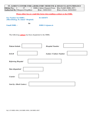 Fillable Online Culture Request Form Fax Email Print - pdfFiller