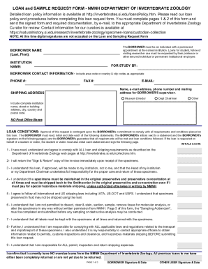 Fillable Online naturalhistory si Instructions for Completing Good ...