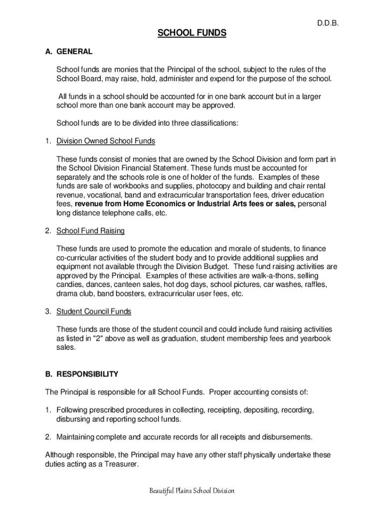 Fillable Online Fillable Online bpsd mb DDB SCHOOL FUNDS - bpsdmbca Fax ...