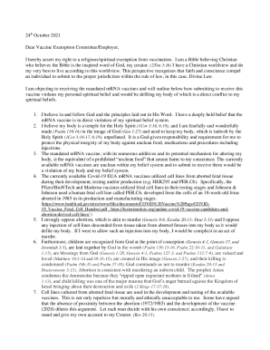 Fillable Online Sample vaccine exemption language Fax Email Print ...