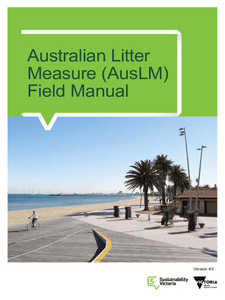 Fillable Online Australian Litter Measure Training Facilitator's Guide ...