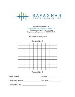 Fillable Online Booth Power Layout Blue Print Fax Email Print - pdfFiller