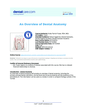 Fillable Online Professional Dental Terminology for the Dental ...