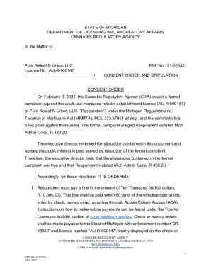 Fillable Online 21-00532 AFS Med-AU Consent Order and Stipulation w POS.pdf Fax Email Print ...