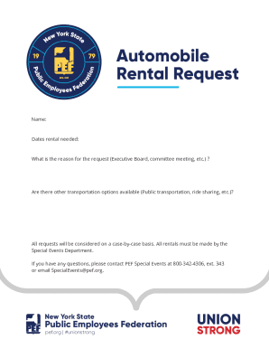 Fillable Online Automobile-Rental-Request-Form Fax Email Print - pdfFiller